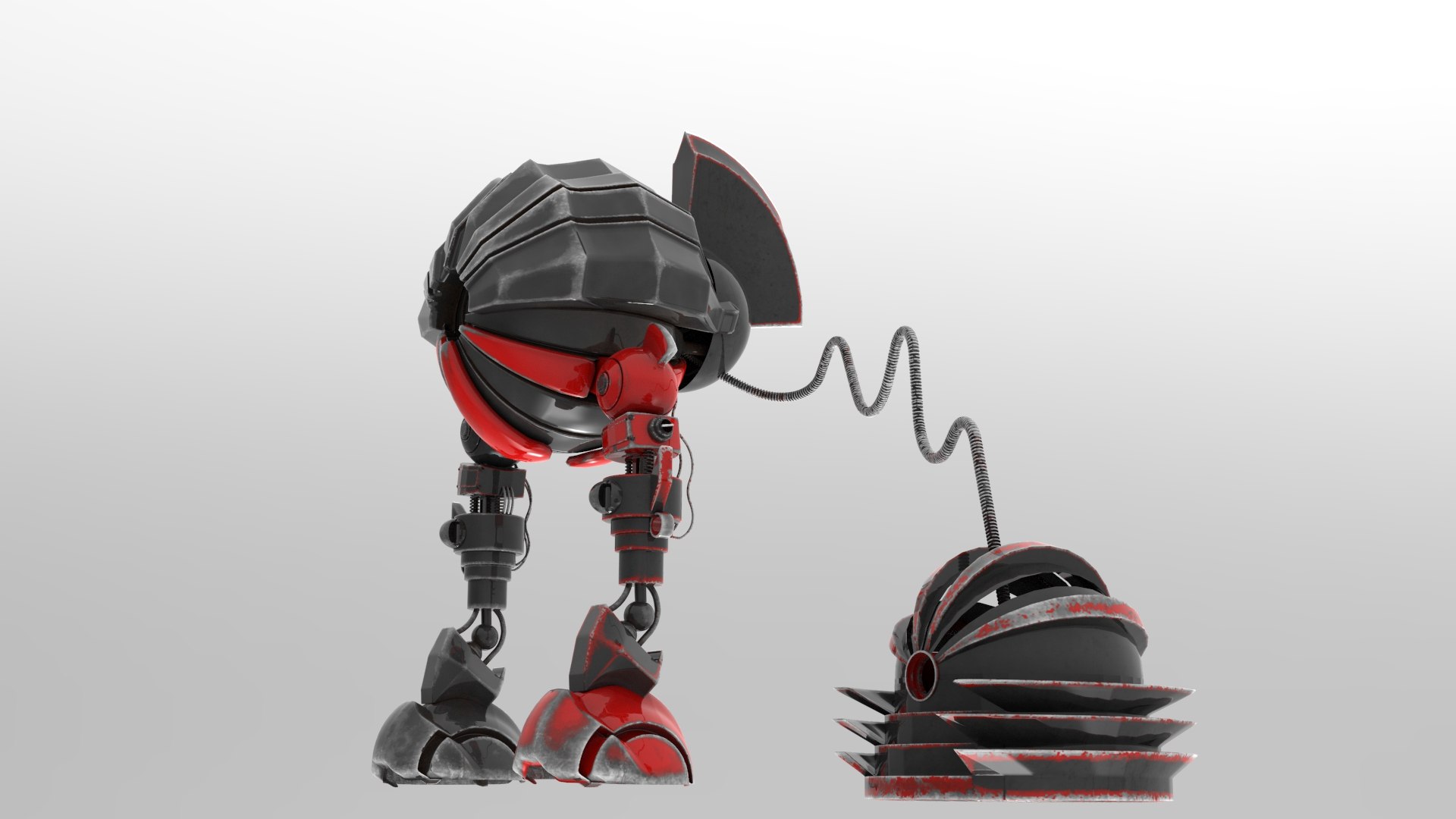 3D Object Alien Robot Model - TurboSquid 1442828