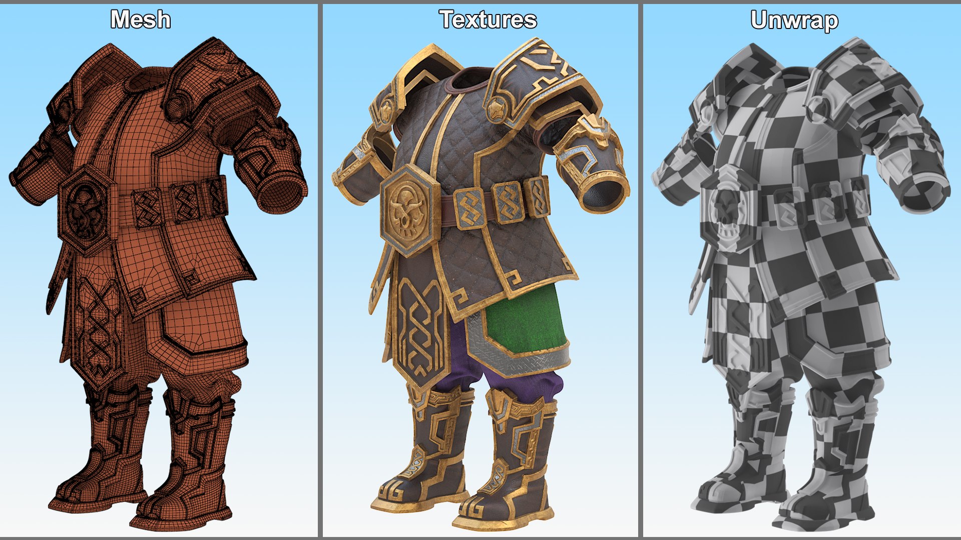 Fantasy Dwarf Armor Model - TurboSquid 2388736