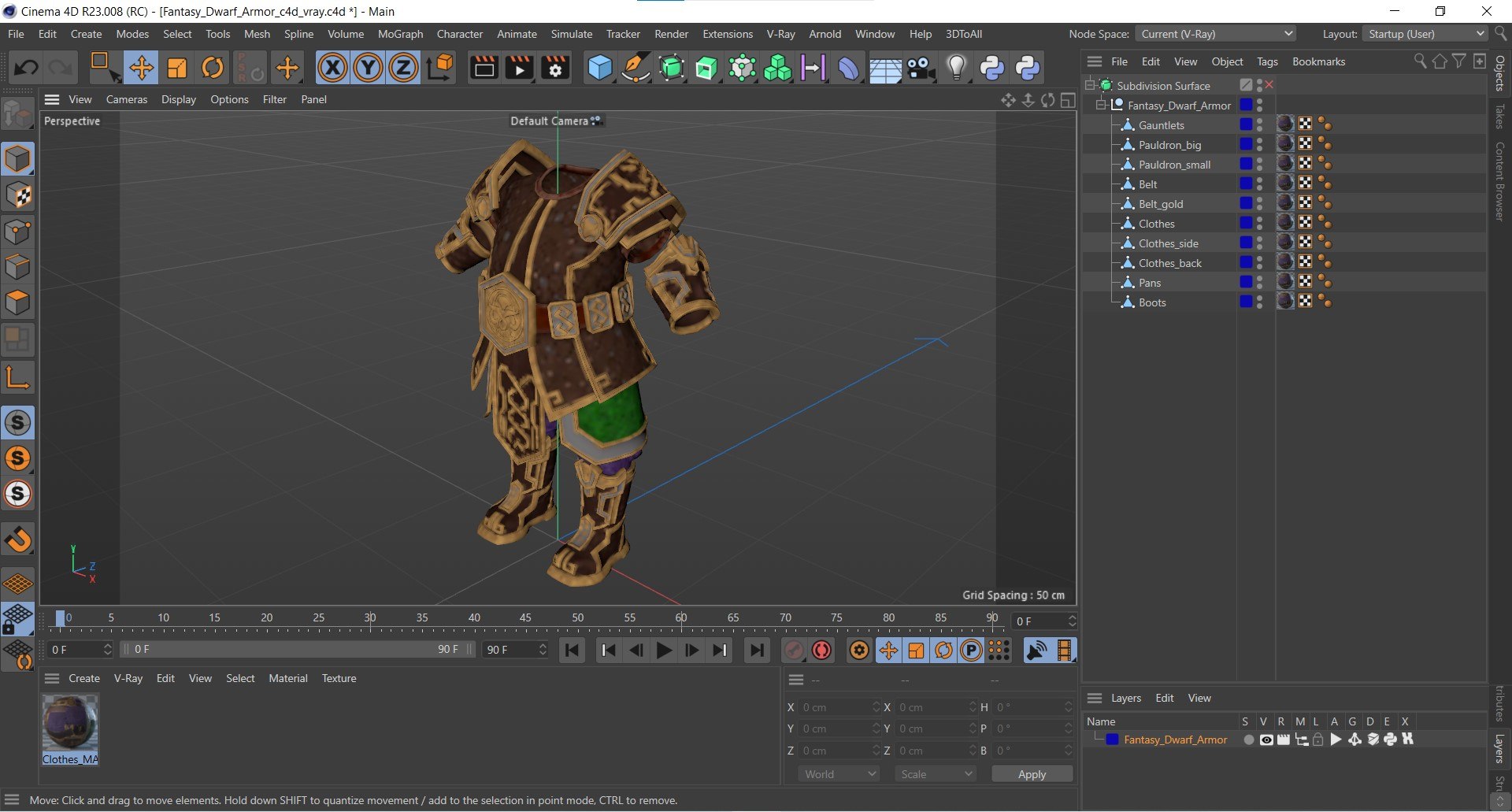 Fantasy Dwarf Armor Model - TurboSquid 2388736