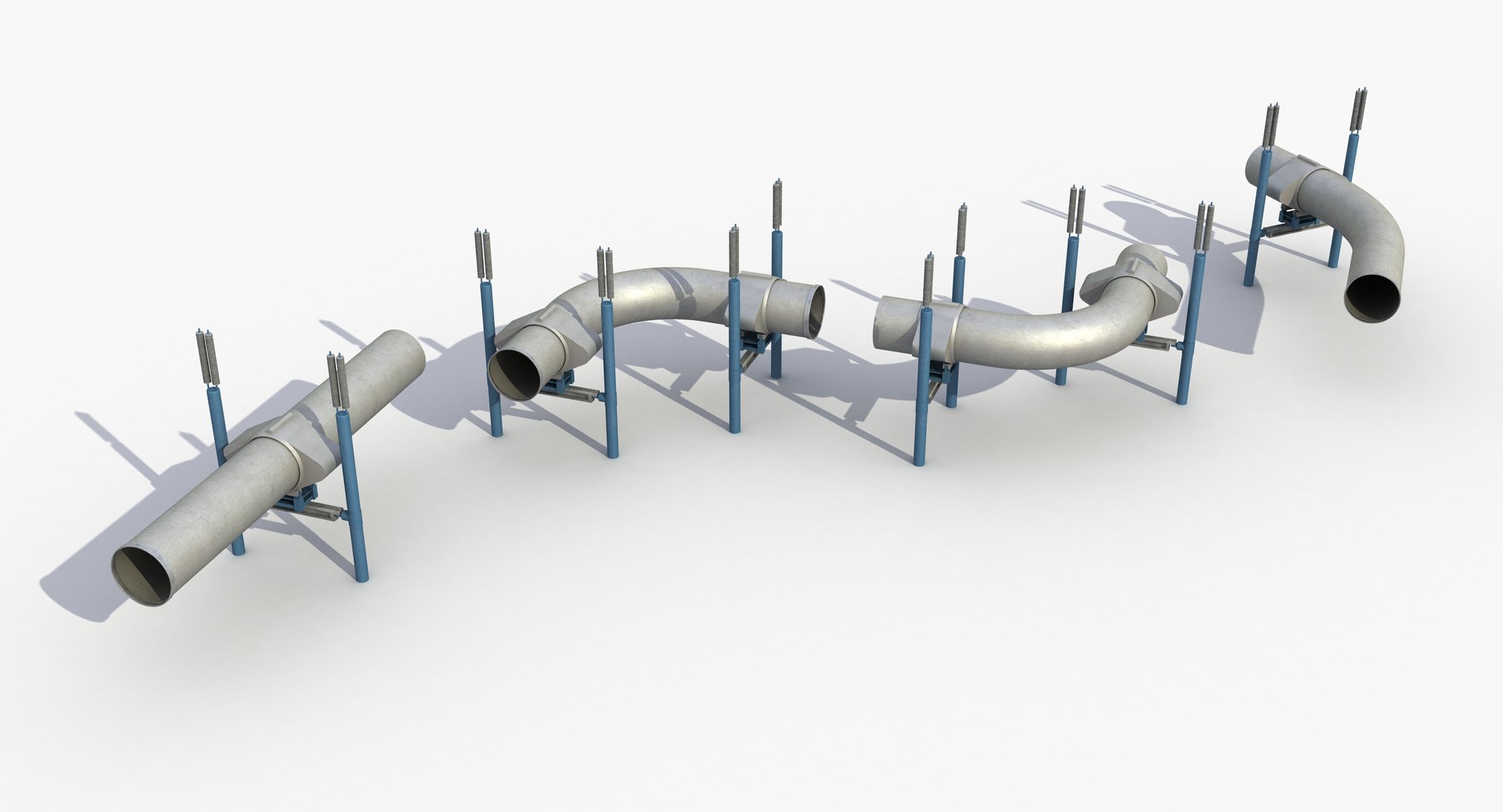 3D Modular Gas Pipeline 2 3D Model - TurboSquid 1959002