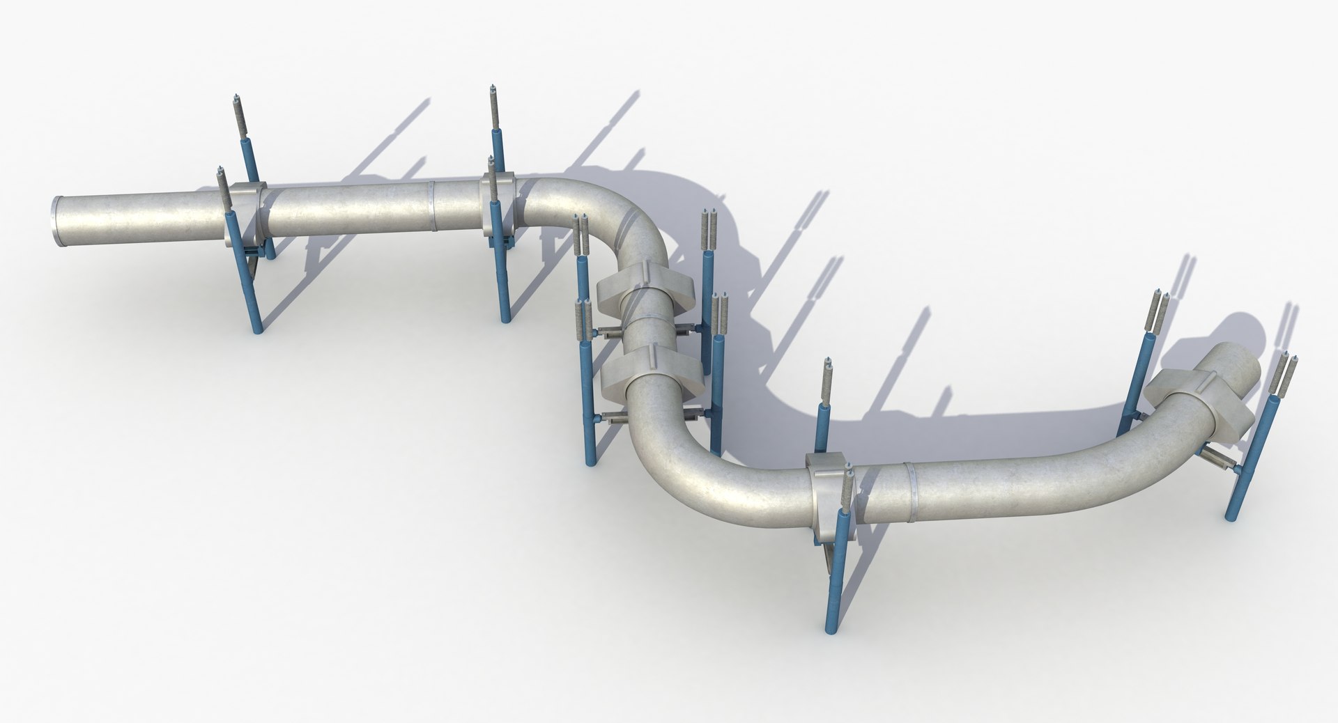 3D Modular Gas Pipeline 2 3D Model - TurboSquid 1959002