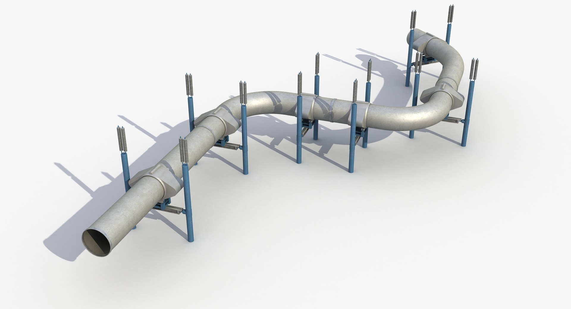 3D Modular Gas Pipeline 2 3D Model - TurboSquid 1959002