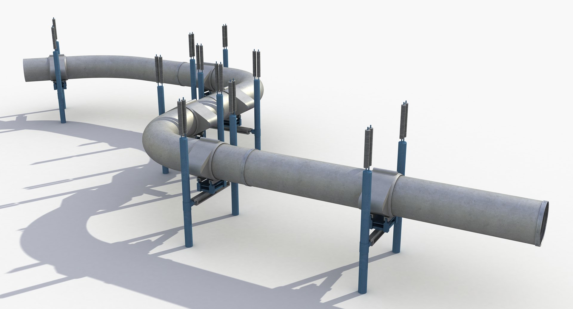 3D Modular Gas Pipeline 2 3D Model - TurboSquid 1959002