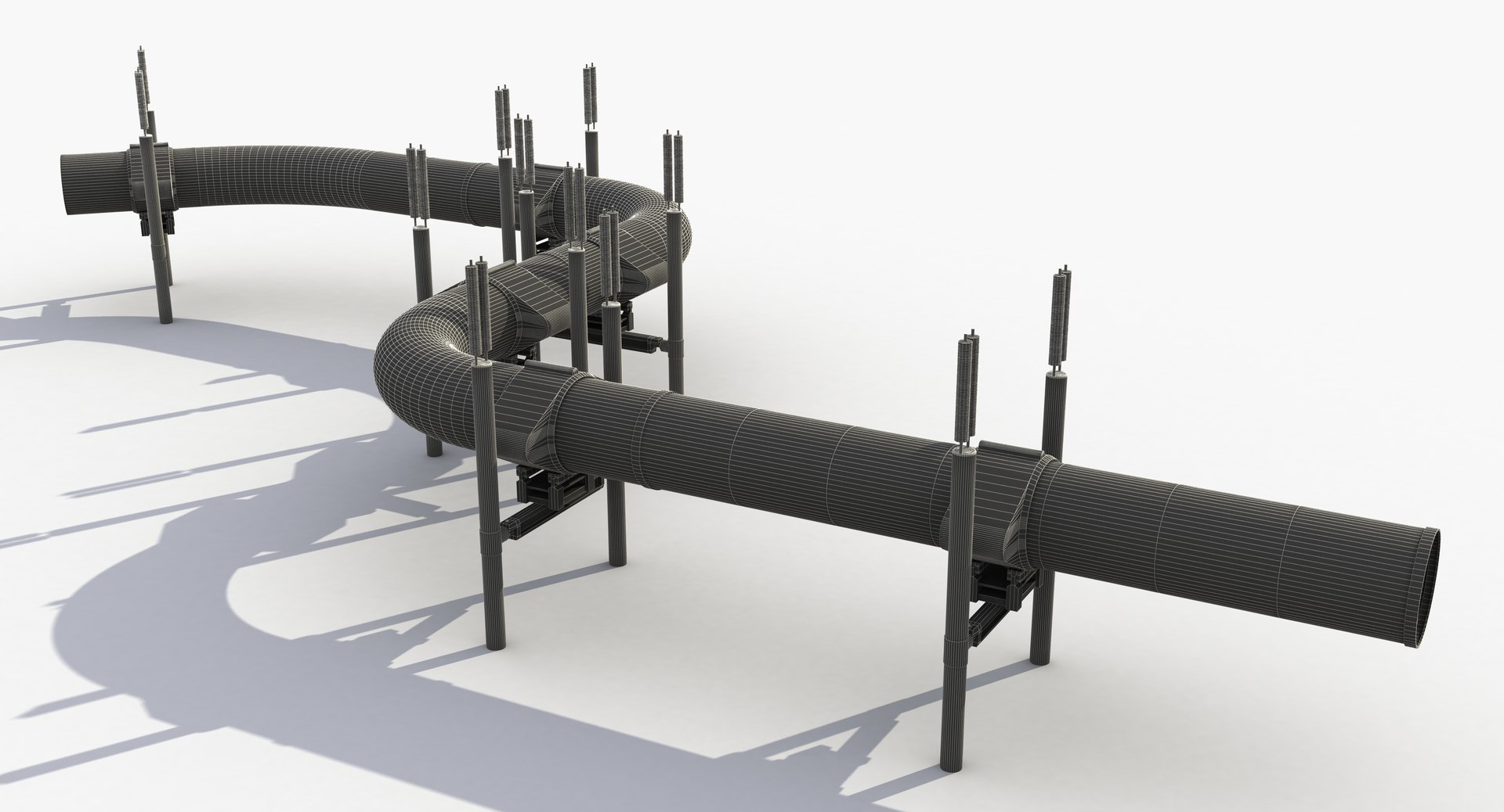 3D Modular Gas Pipeline 2 3D Model - TurboSquid 1959002