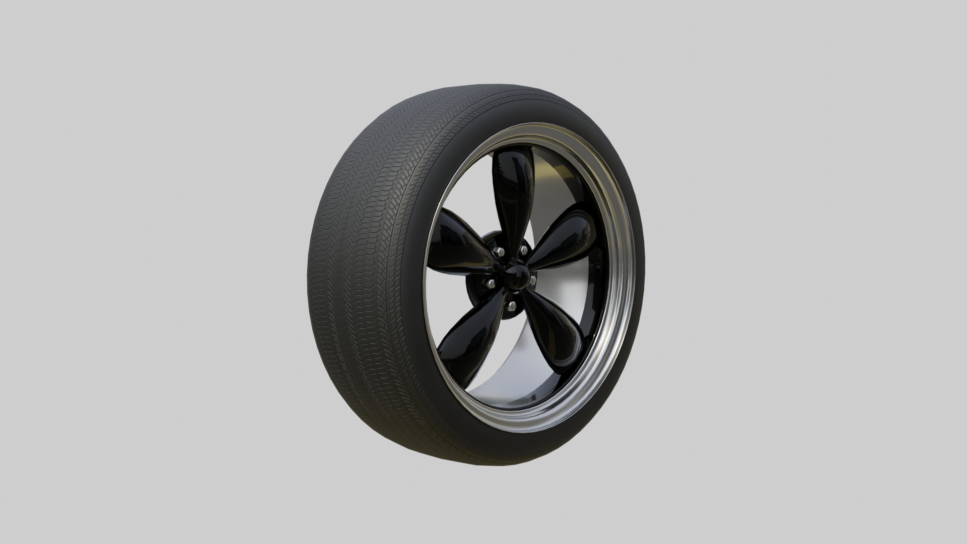 High-Detail Racing Car Wheel For Games And Rendering Low-Poly 3D Model ...