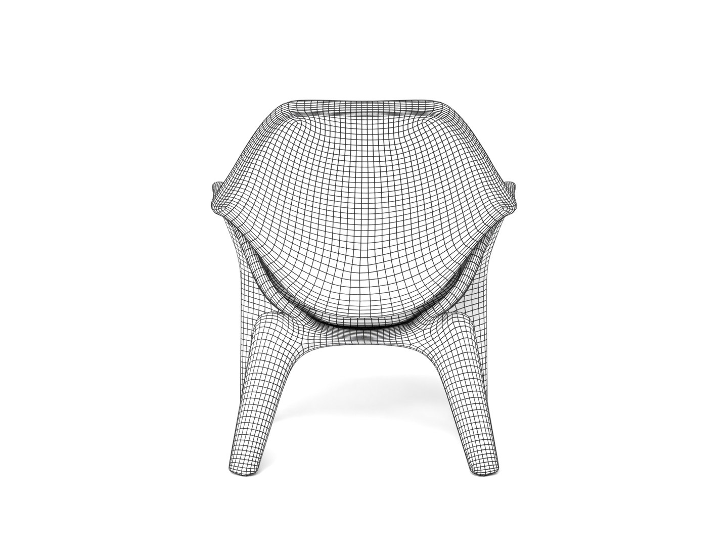 3D Fluid Futuristic Chair - TurboSquid 2513030