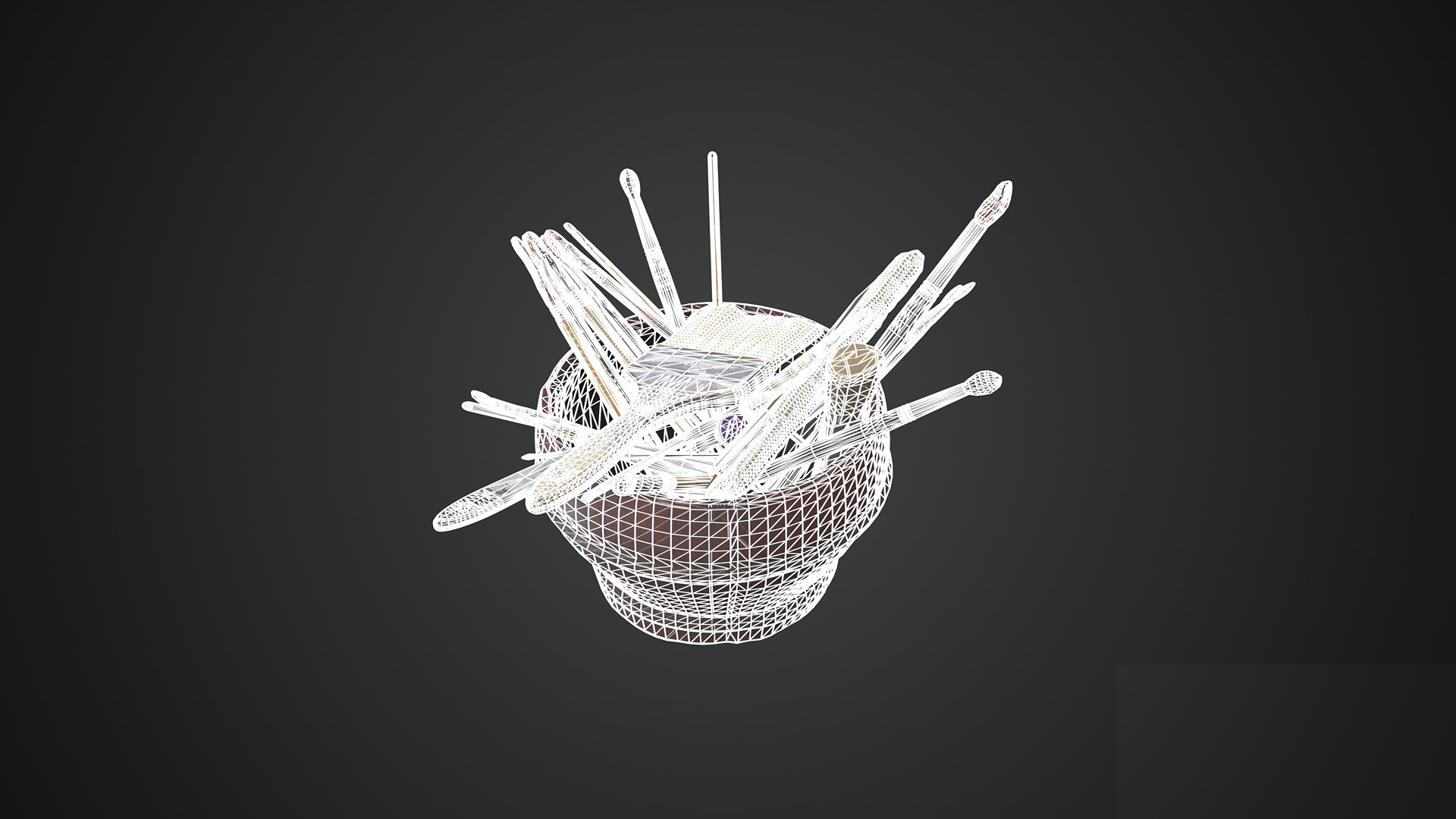 3D Game Ready Brush And Basket Set Model - TurboSquid 2056443 3D Game Ready Brush And Basket Set Model - TurboSquid 2056443