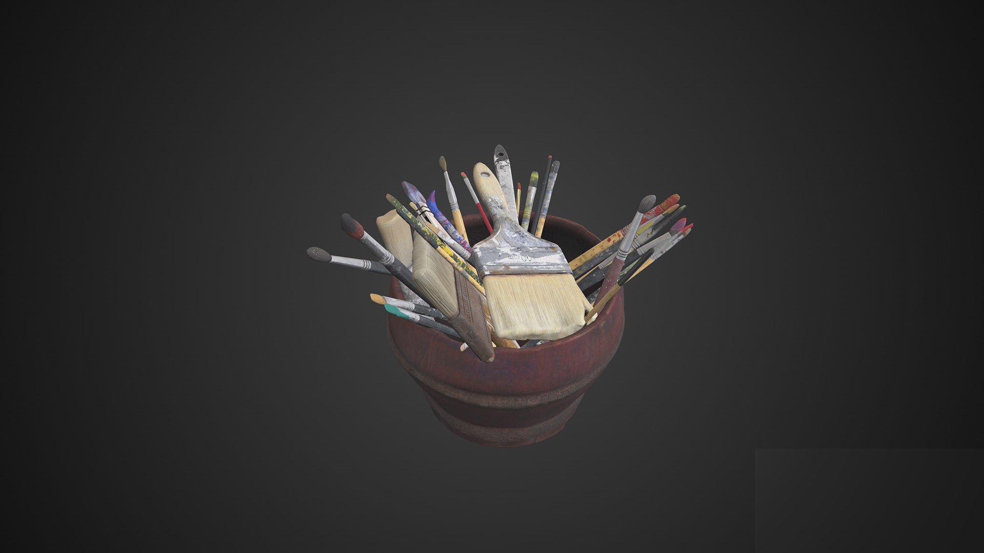 3D Game Ready Brush And Basket Set Model - TurboSquid 2056443 3D Game Ready Brush And Basket Set Model - TurboSquid 2056443