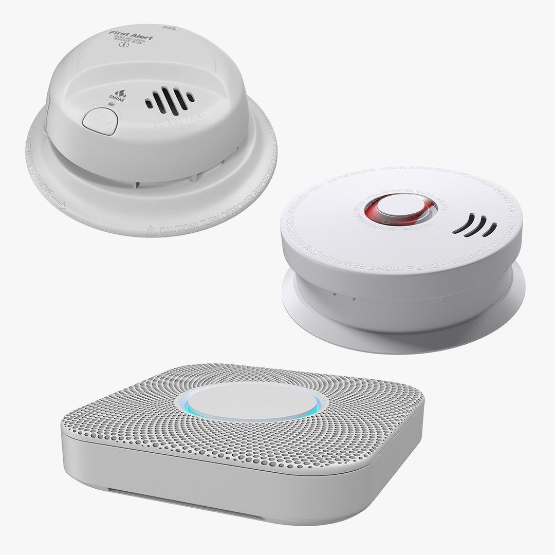Smoke detectors 3D model - TurboSquid 1428192