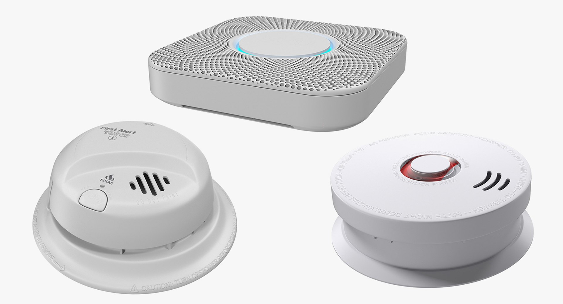 Smoke Detectors 3D Model - TurboSquid 1428192