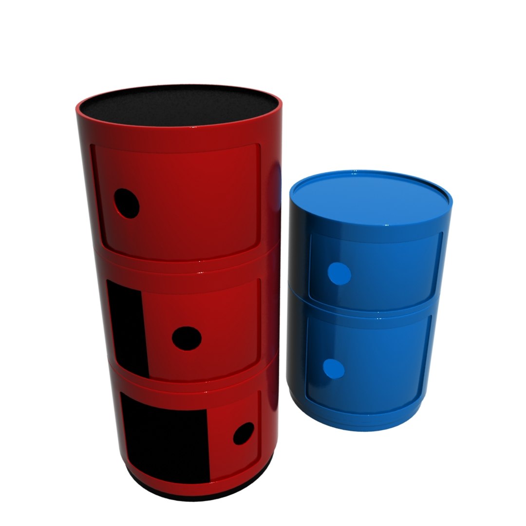Kartell Componibili Storage Unit 3D Model - TurboSquid 1215385