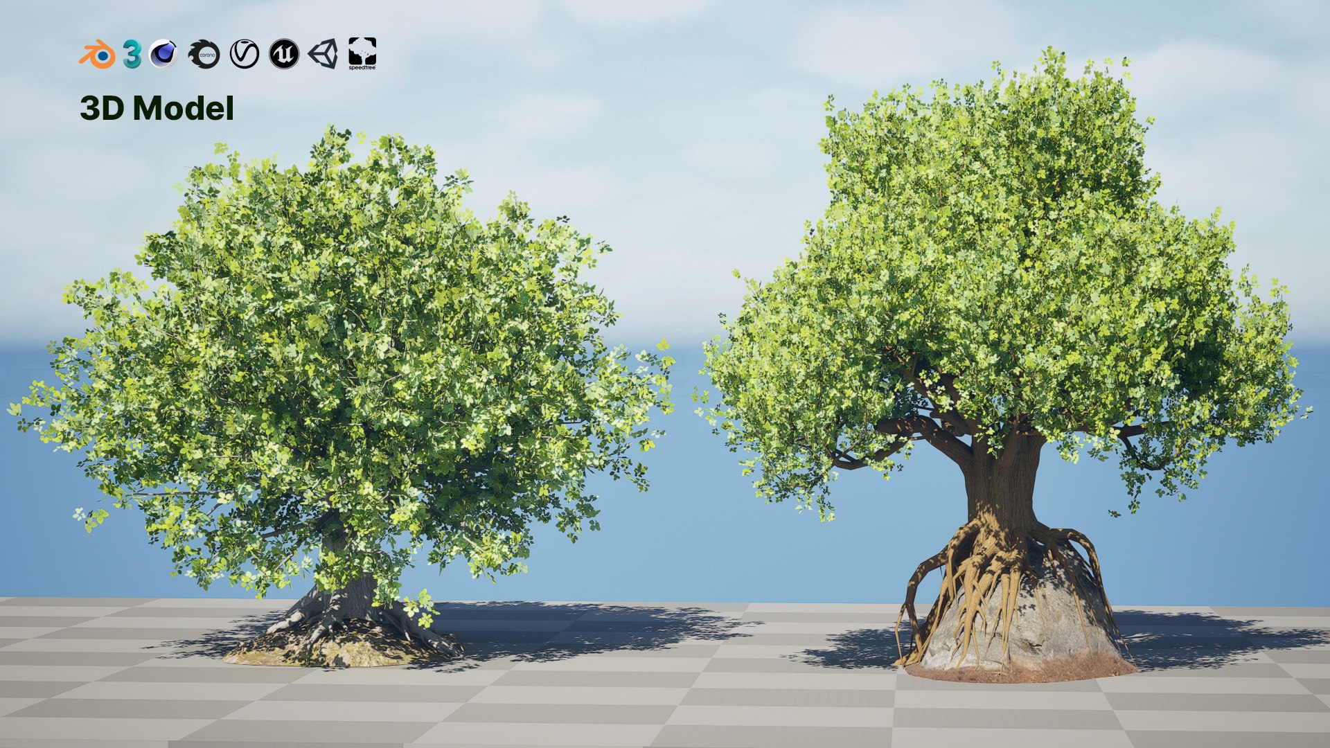 3D Dual World Tree 3D Models Model - TurboSquid 2332035