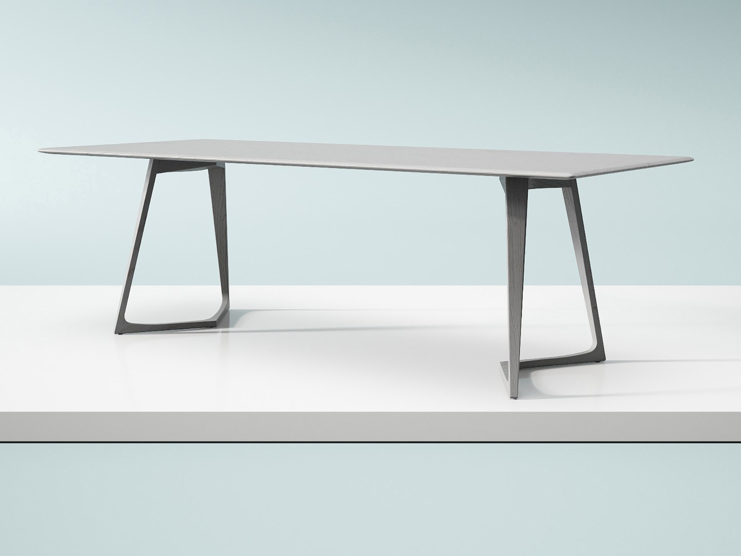 3D Model Twist Rectangular Dining Table 240 - TurboSquid 2183068
