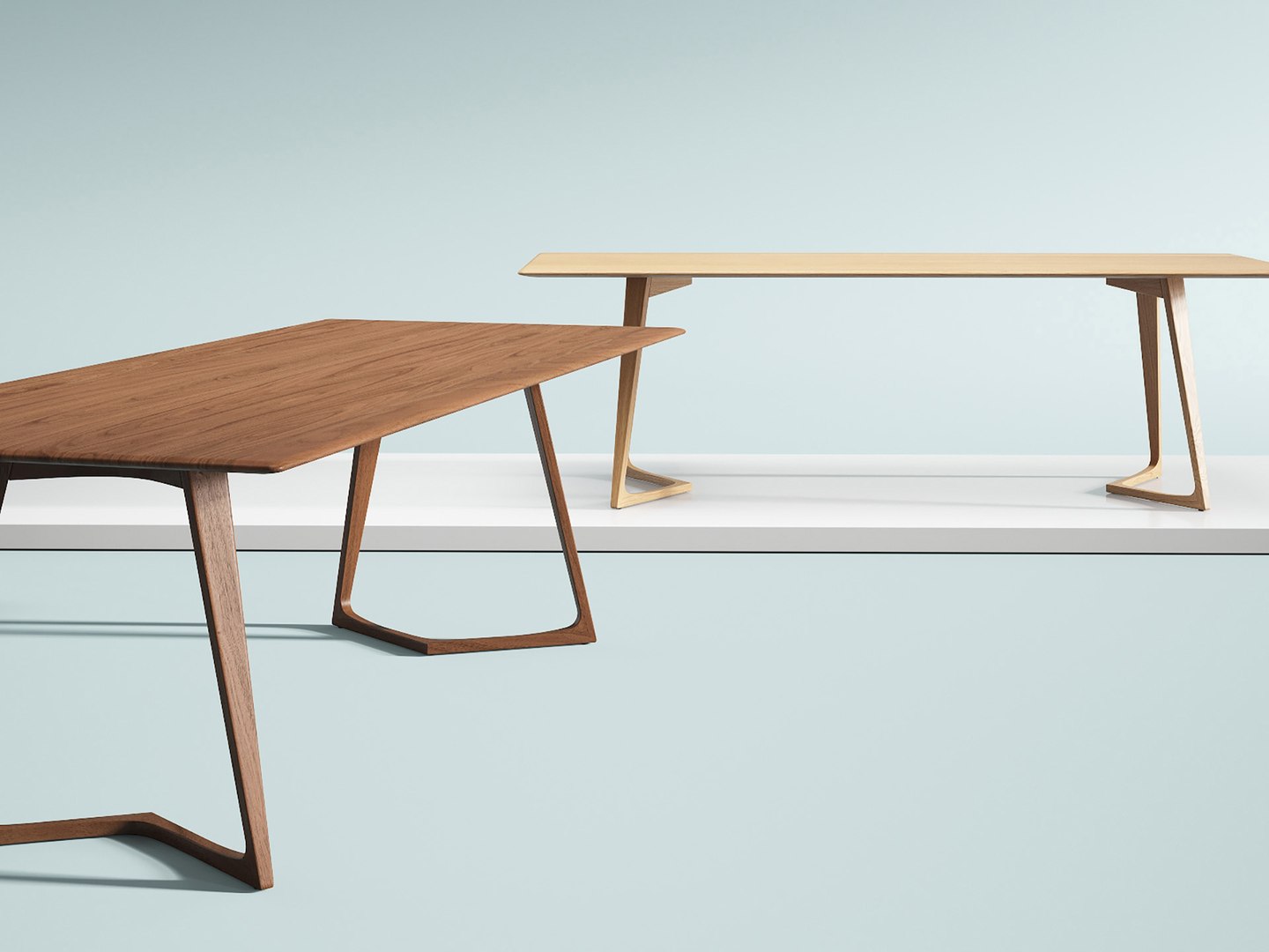 3D Model Twist Rectangular Dining Table 240 - TurboSquid 2183068