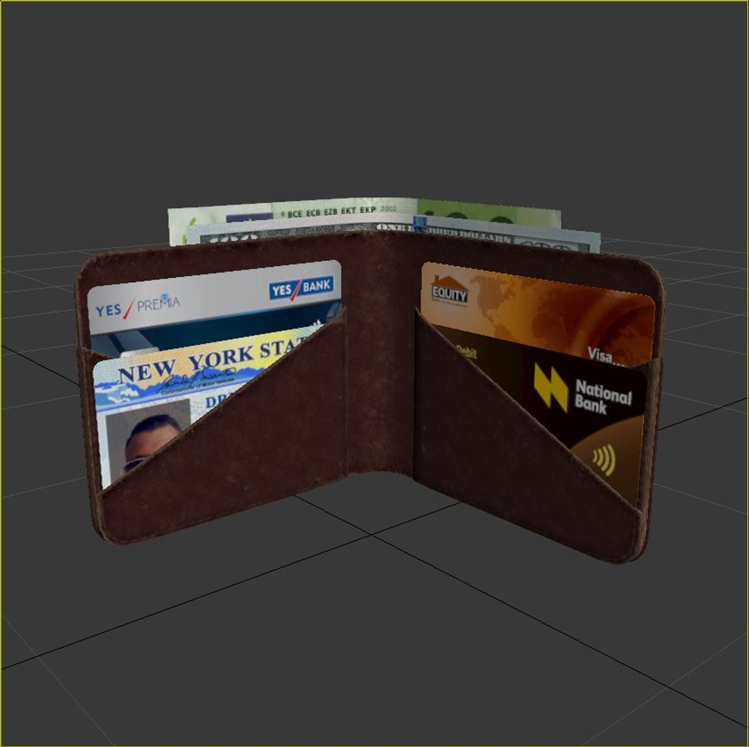 Realistic Wallet Animation 3D Model - TurboSquid 1423218
