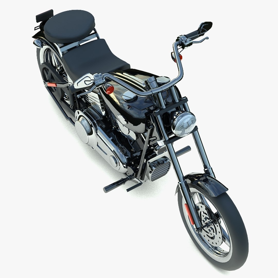 harley davidson rocker 3d model