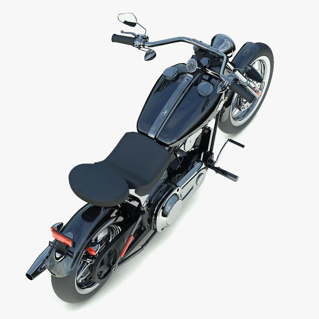harley davidson rocker 3d model