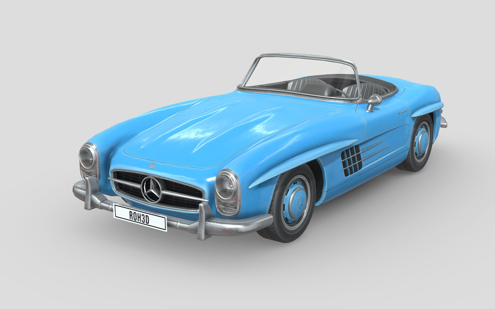 3D Mercedes Benz 300SL Roadster 1957 Model - TurboSquid 2373066