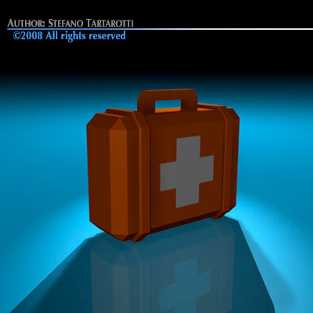 3d c4d medical suitcase