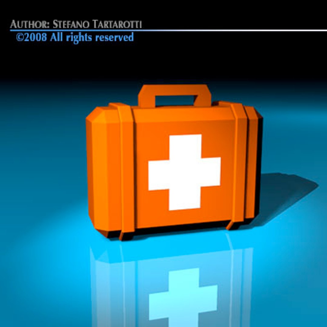 3d c4d medical suitcase