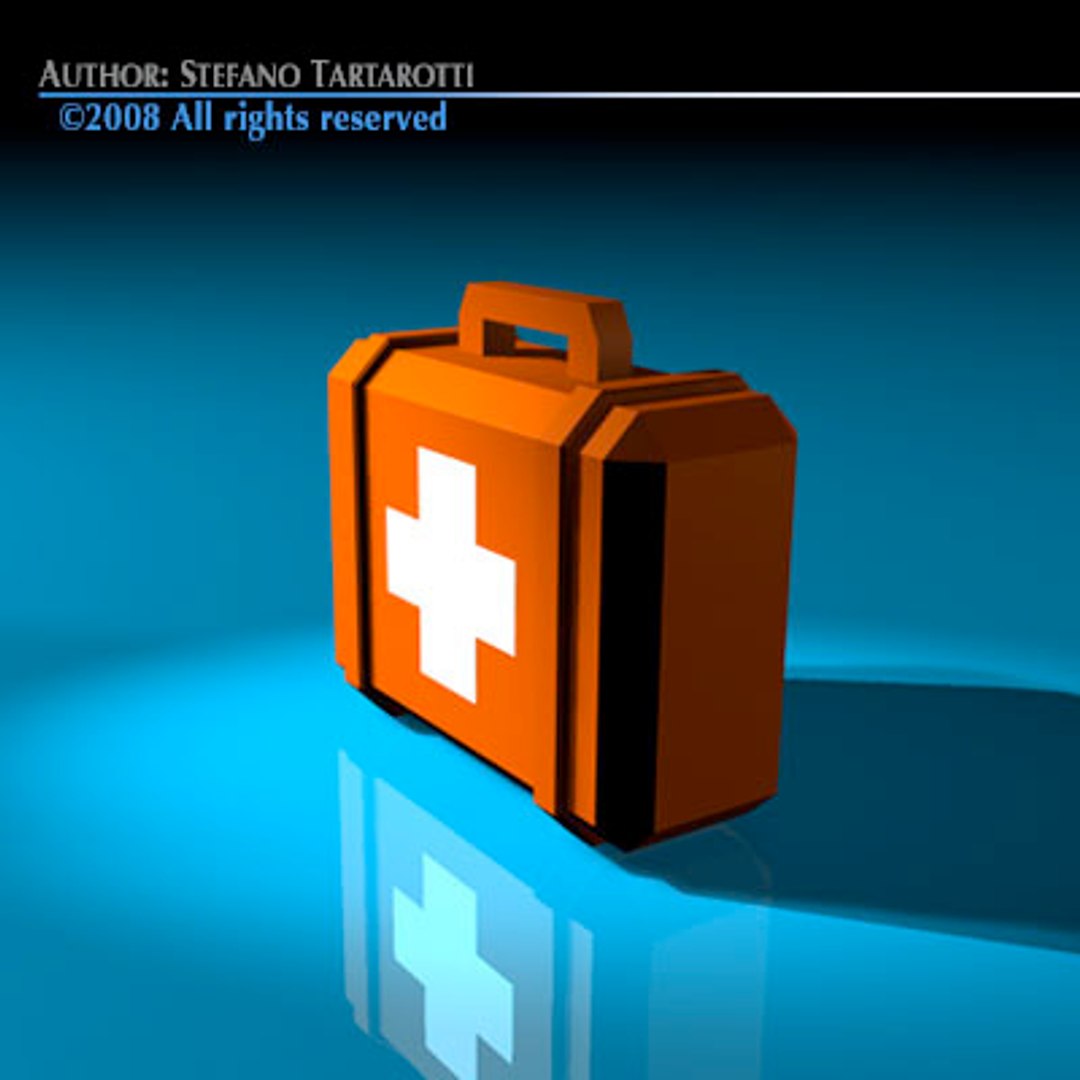 3d c4d medical suitcase