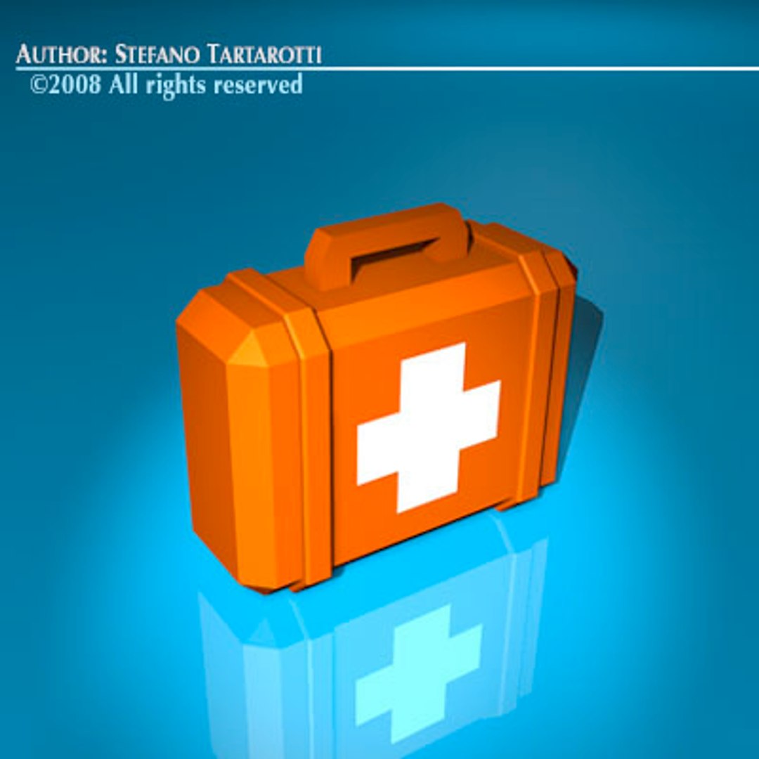 3d c4d medical suitcase