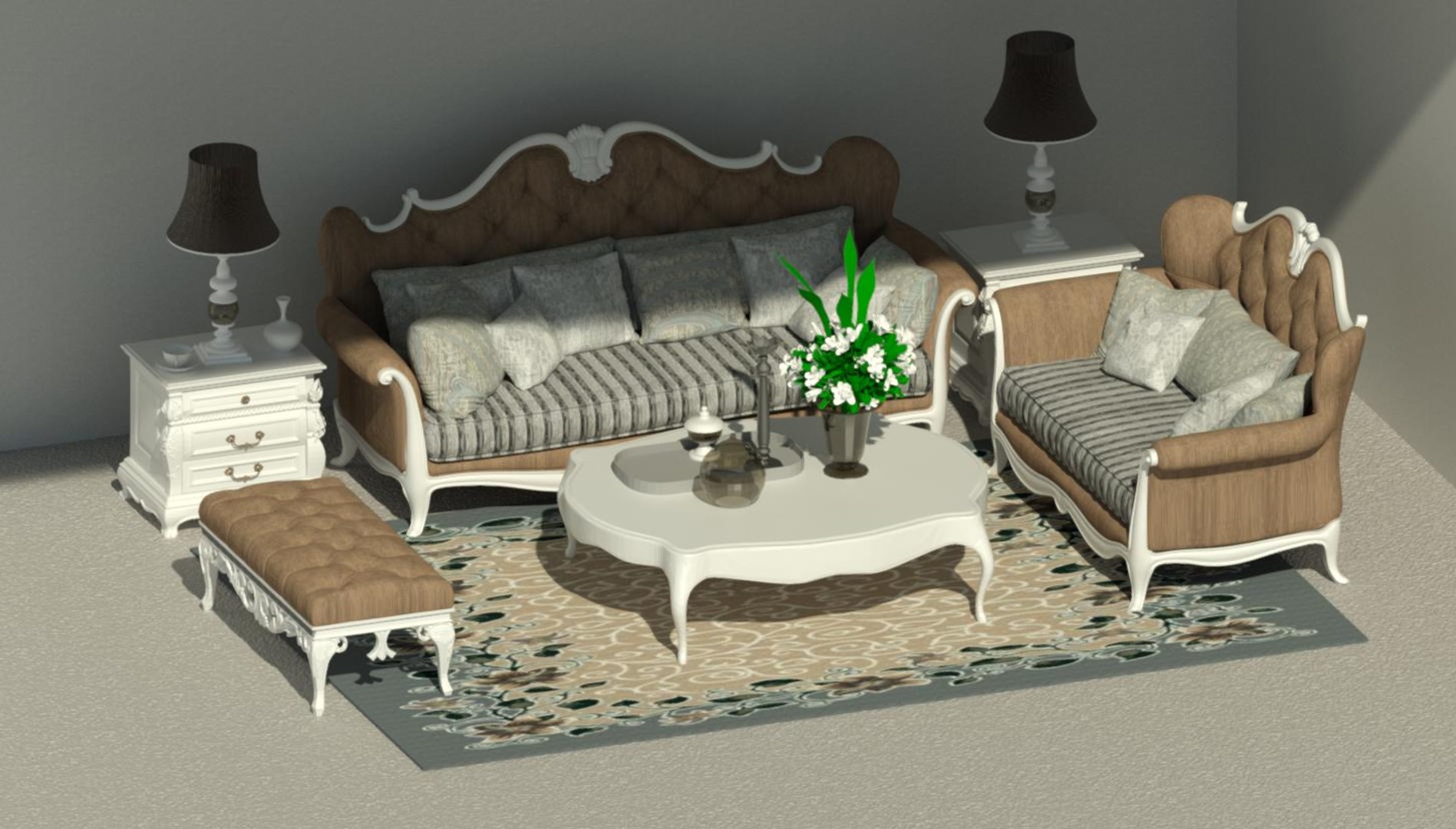 Classic setting area revit 3D model - TurboSquid 1485789