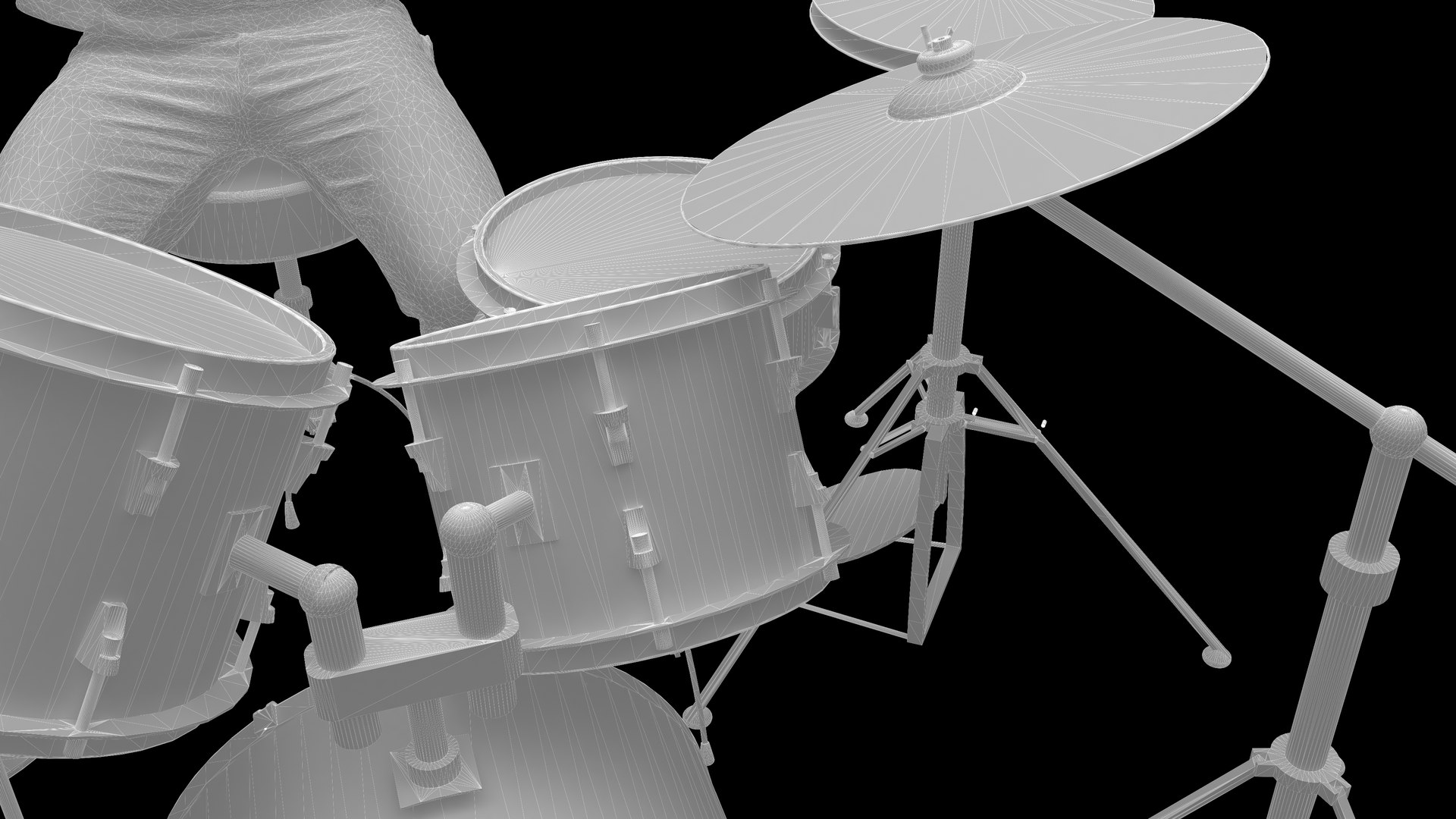 3D Model Drummer 4K - TurboSquid 2376250