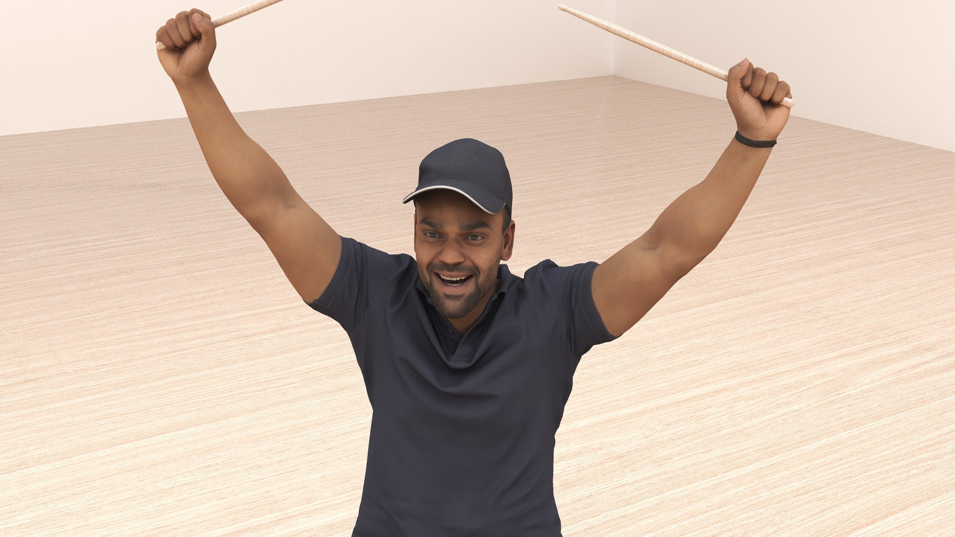 3D Model Drummer 4K - TurboSquid 2376250