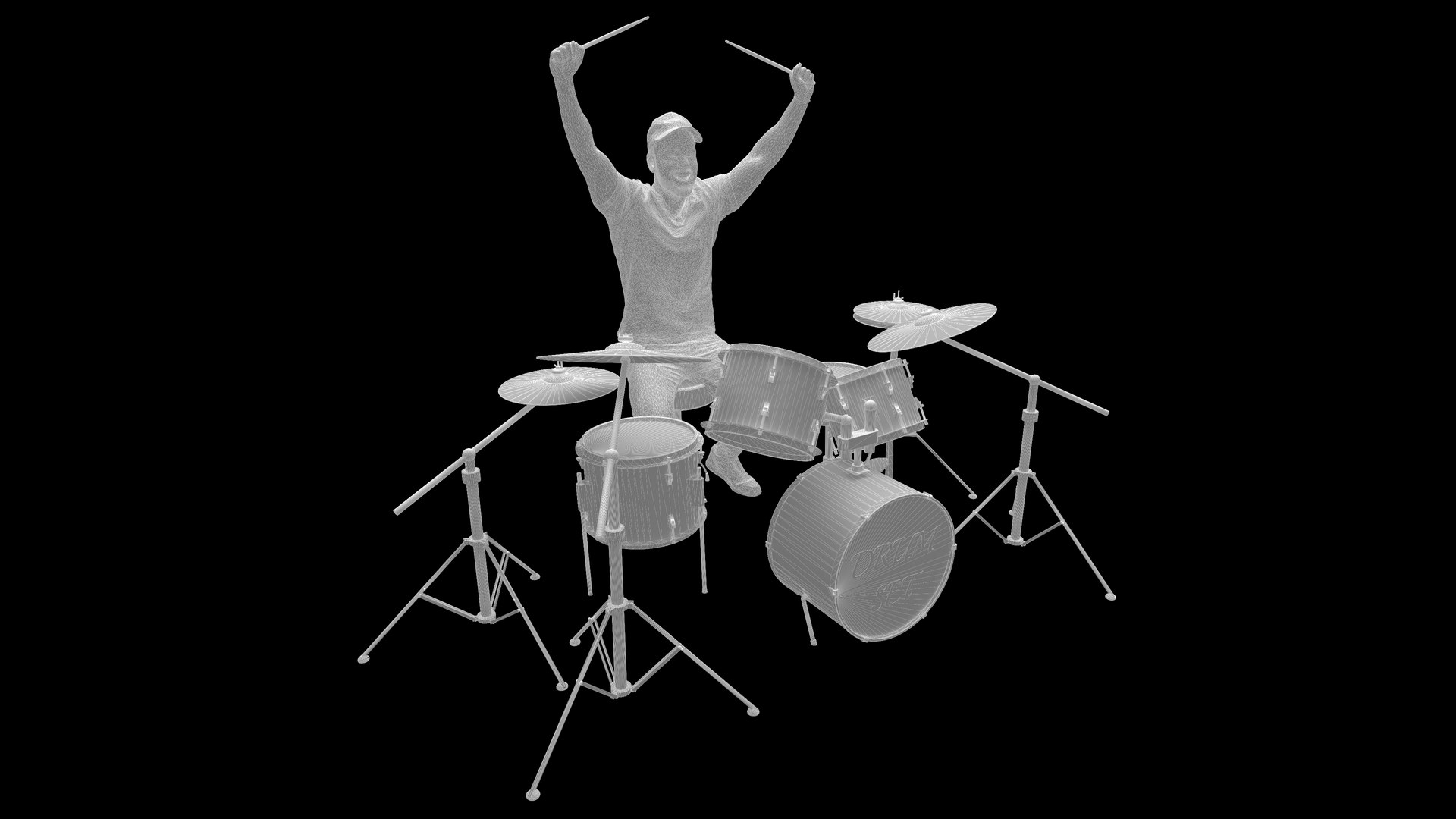 3D Model Drummer 4K - TurboSquid 2376250
