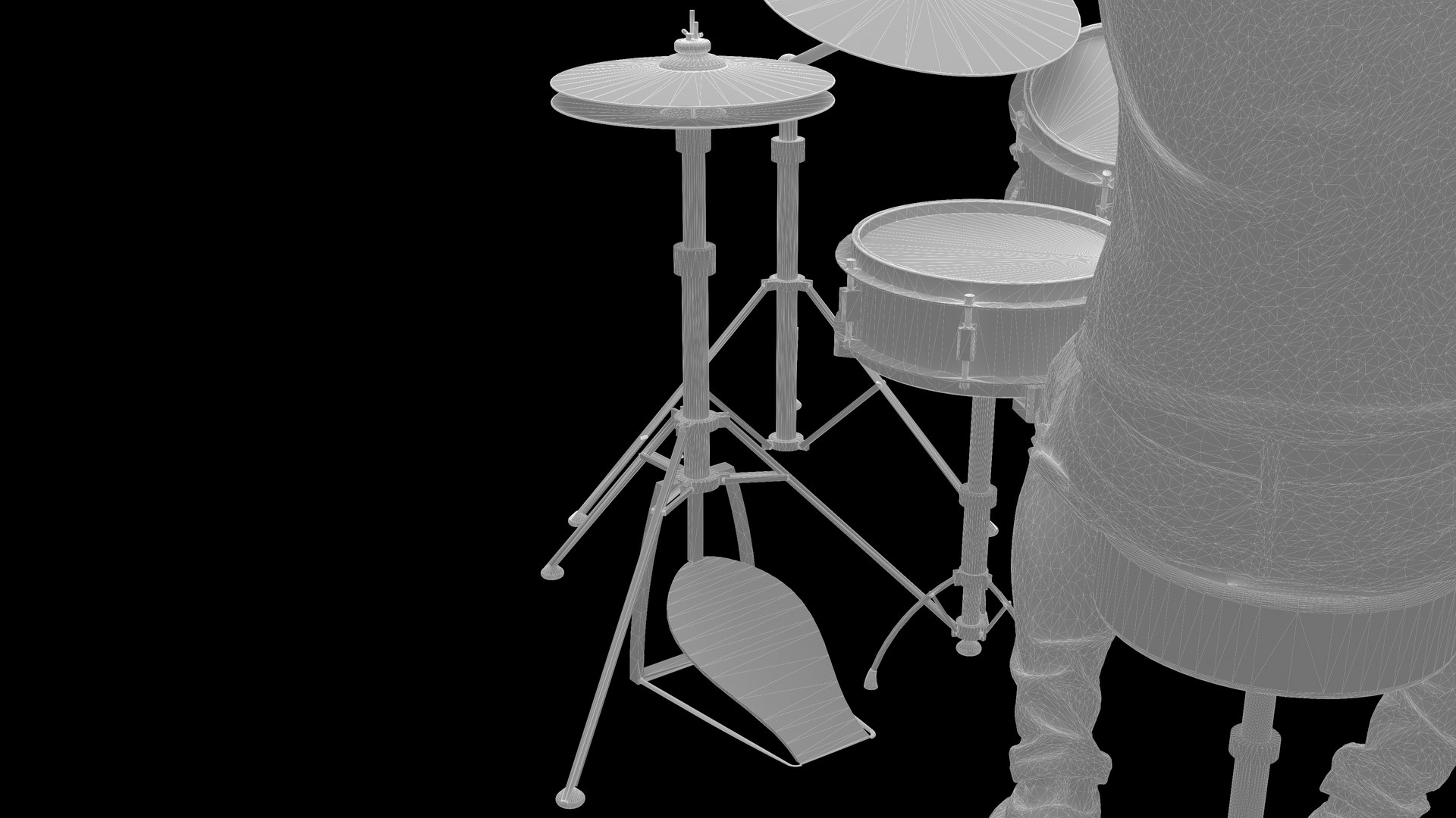 3D Model Drummer 4K - TurboSquid 2376250