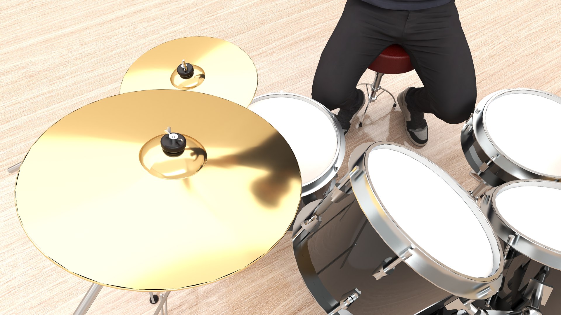3D Model Drummer 4K - TurboSquid 2376250