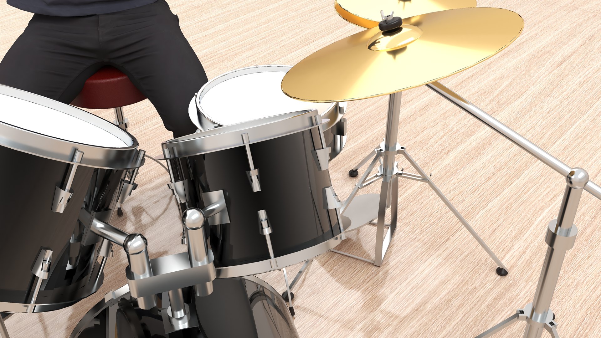 3D Model Drummer 4K - TurboSquid 2376250