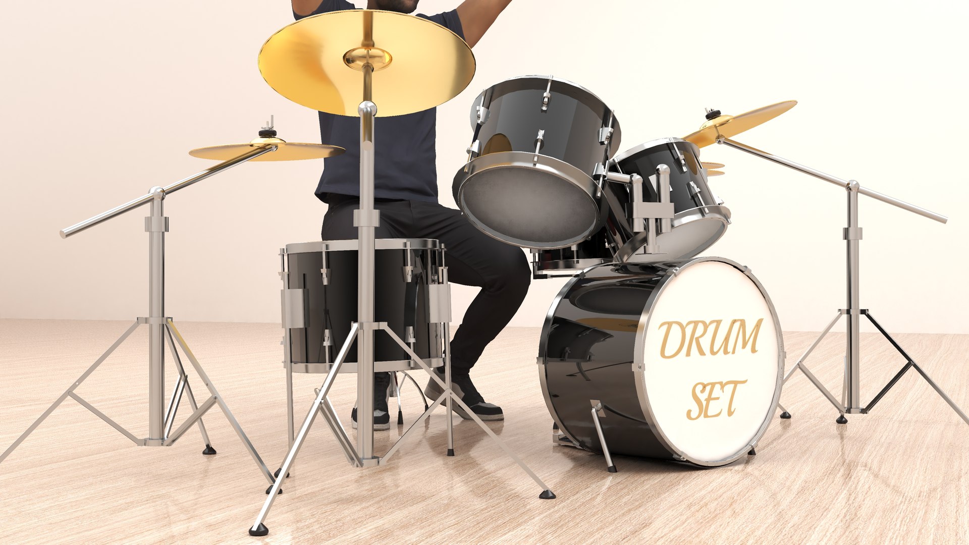 3D Model Drummer 4K - TurboSquid 2376250