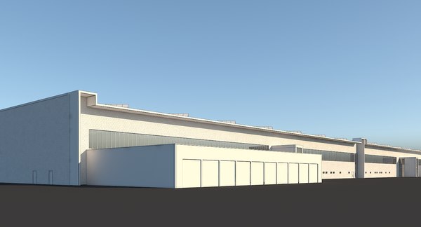 3D warehouse factory building - TurboSquid 1251534