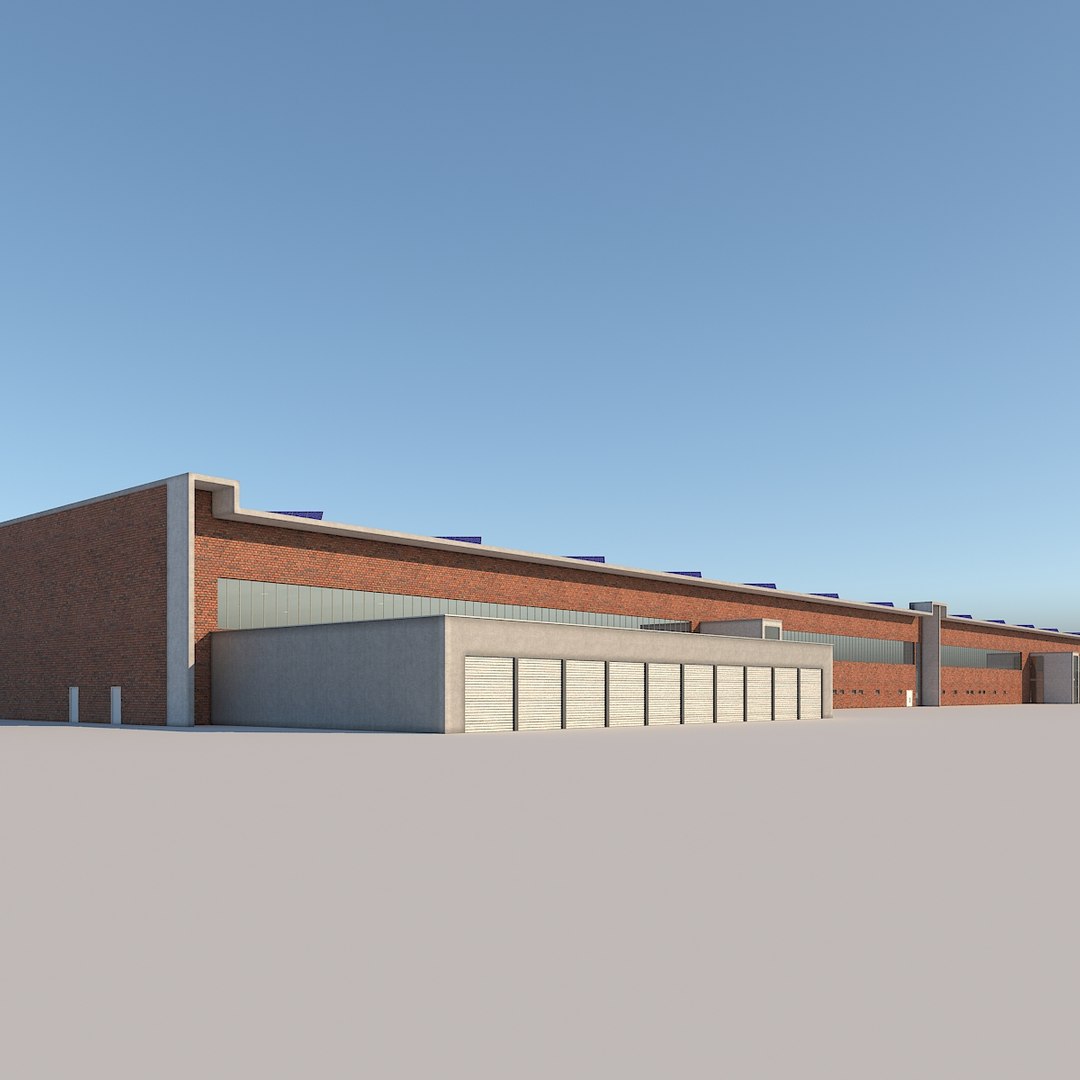 3D Warehouse Factory Building - TurboSquid 1251534