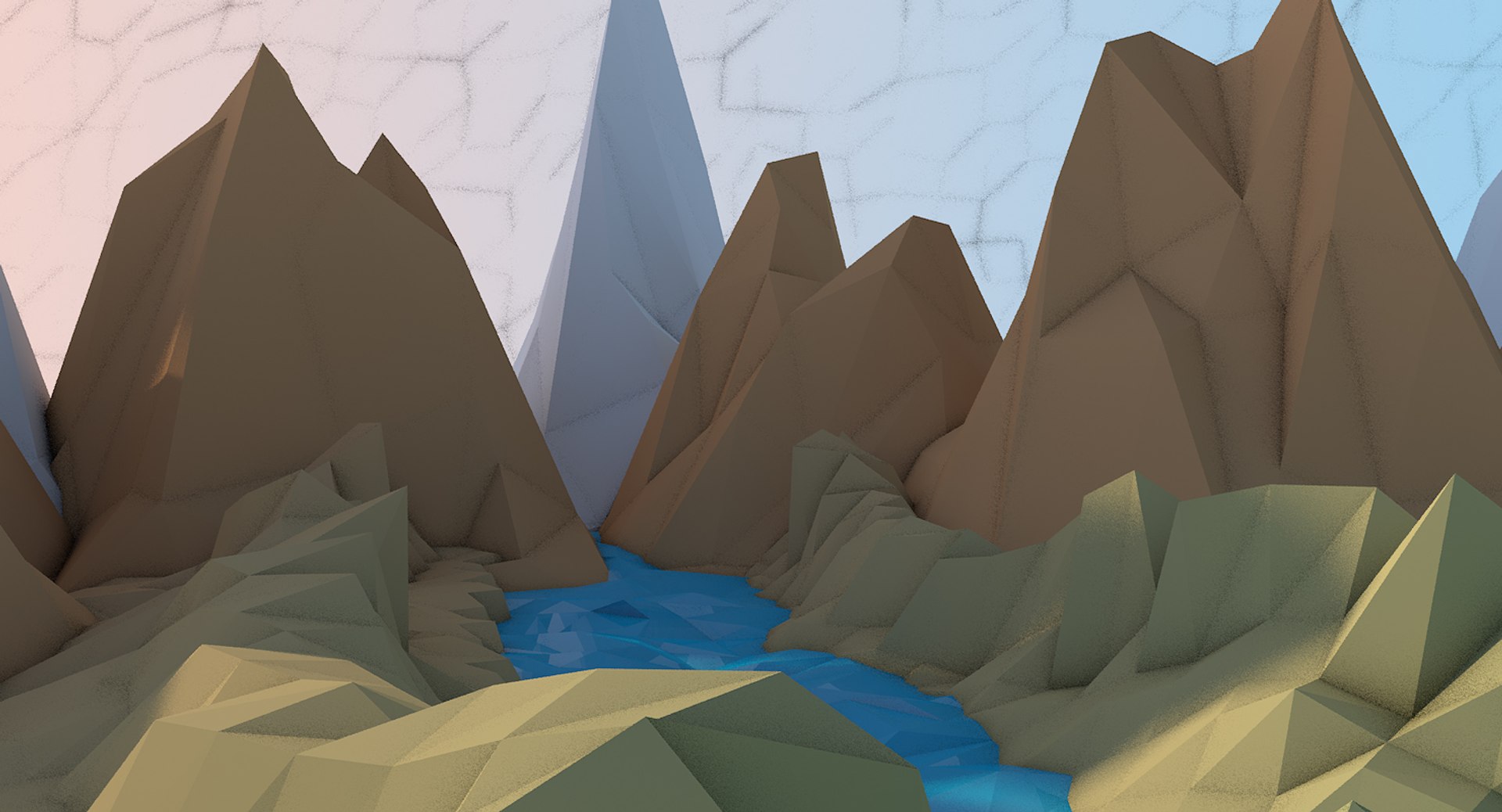 3D Cartoon River Environmenrt Model - TurboSquid 1383426