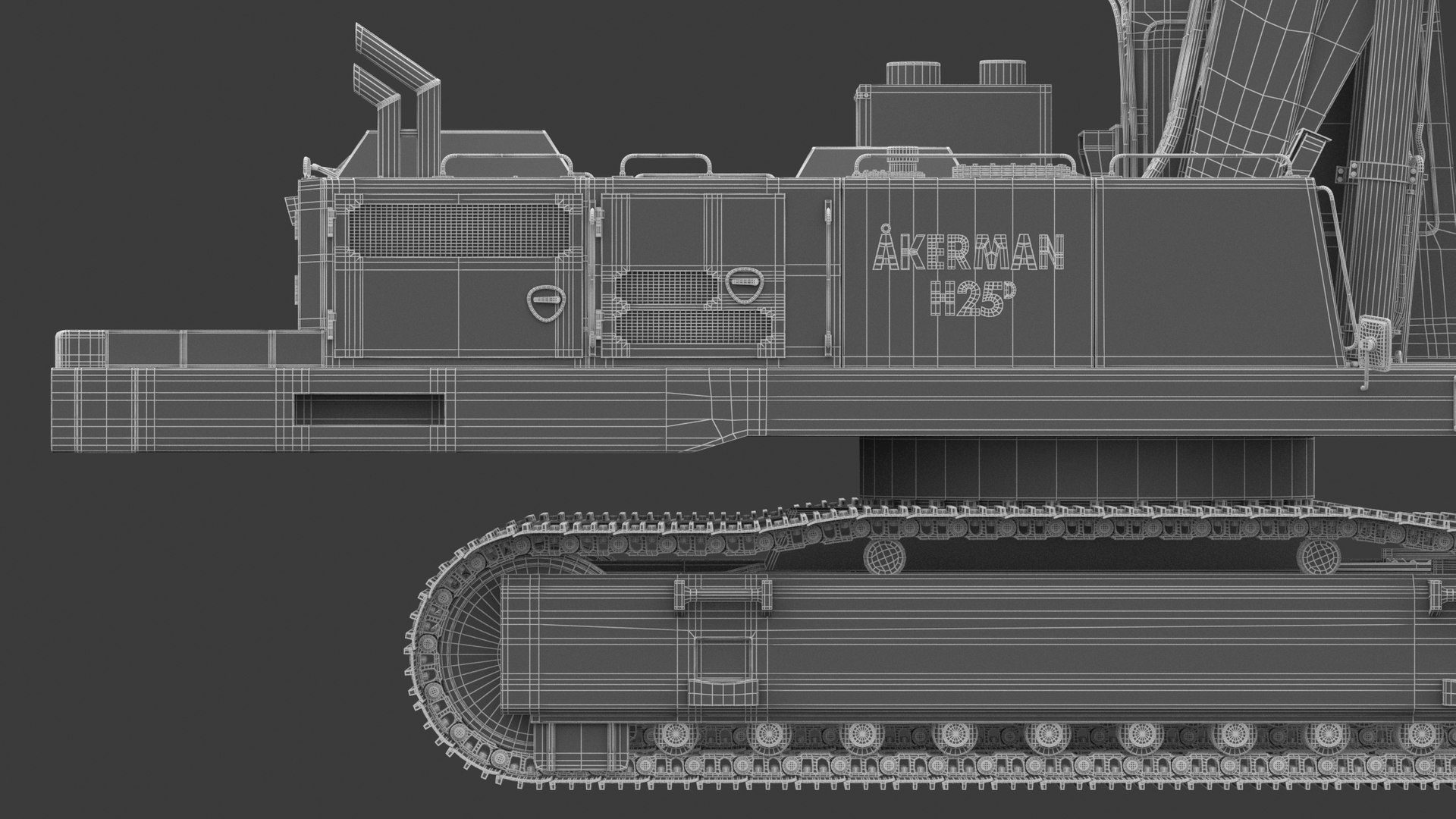 3D Akerman H25D Backhoe Excavator Model - TurboSquid 2001040