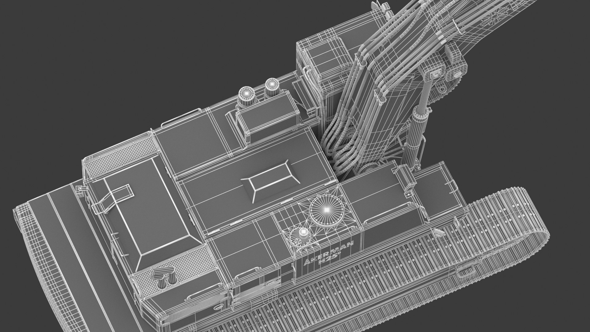 3D Akerman H25D Backhoe Excavator Model - TurboSquid 2001040