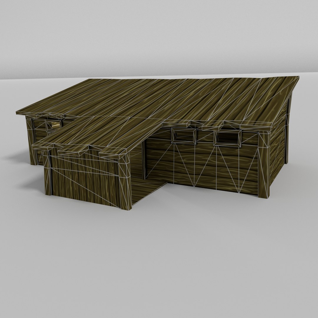 3d Wooden Cabin Model