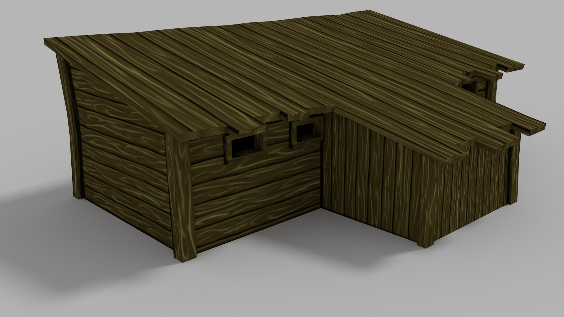 3d Wooden Cabin Model