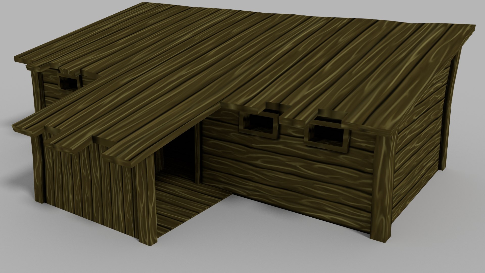 3d Wooden Cabin Model