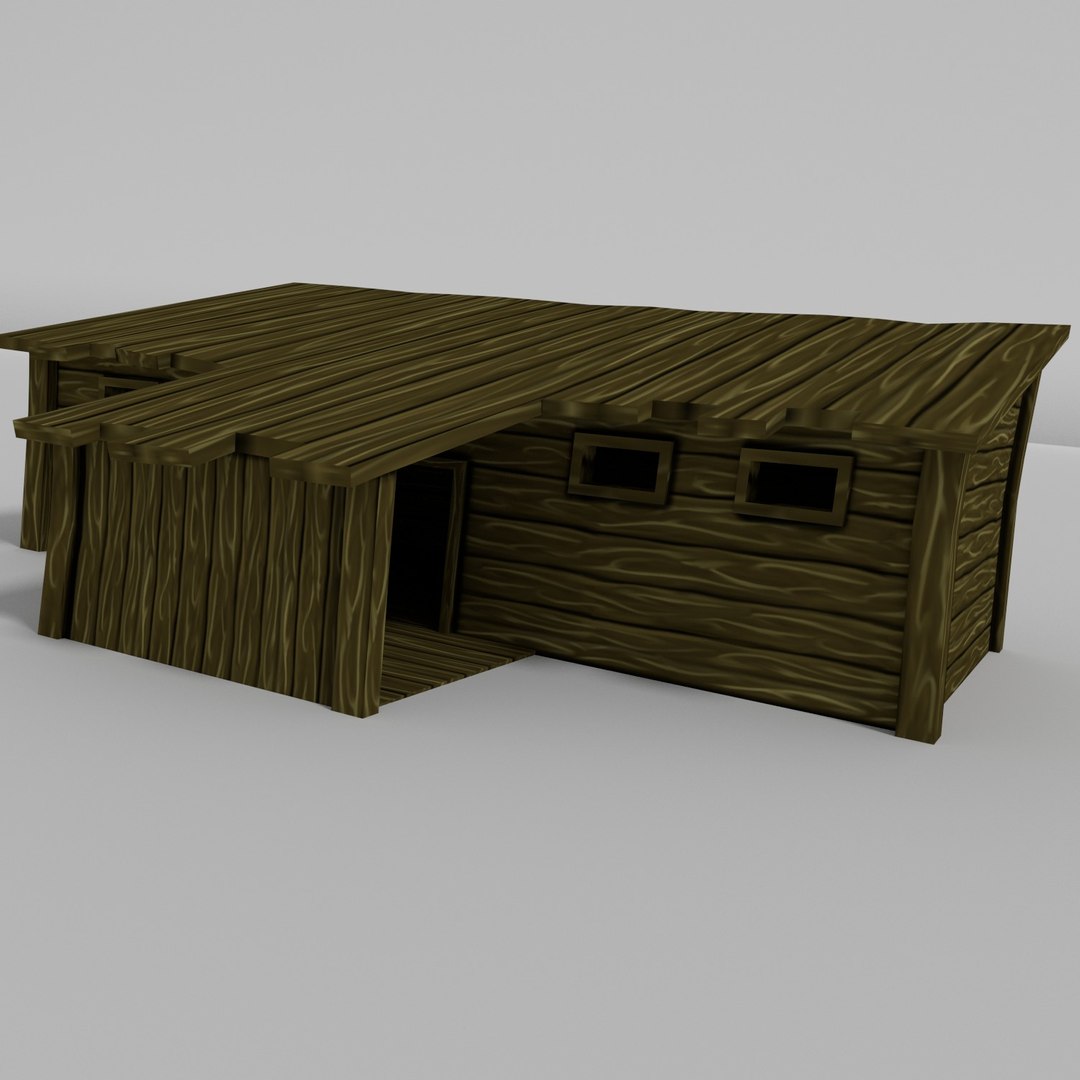 3d Wooden Cabin Model