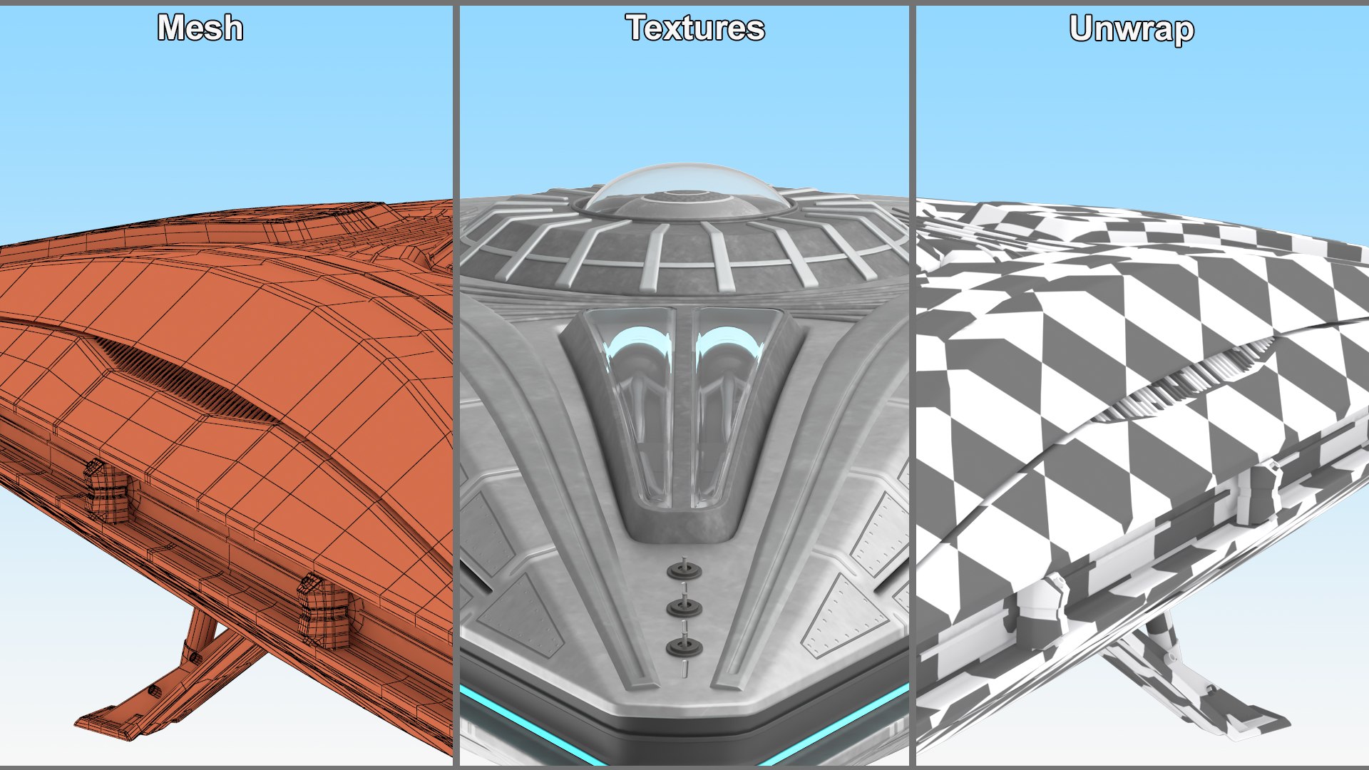 Alien Spaceship With Humanoid 3D Model - TurboSquid 2374672