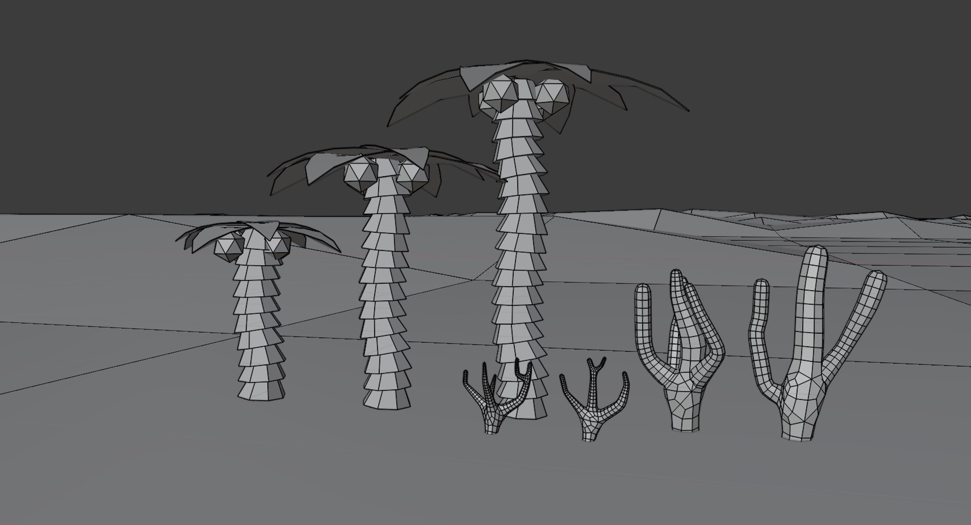 Low Poly Desert Pack 3D Model - TurboSquid 2297697