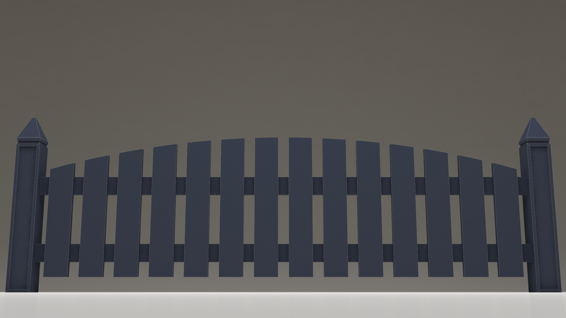 Wooden garden fence model - TurboSquid 1530263