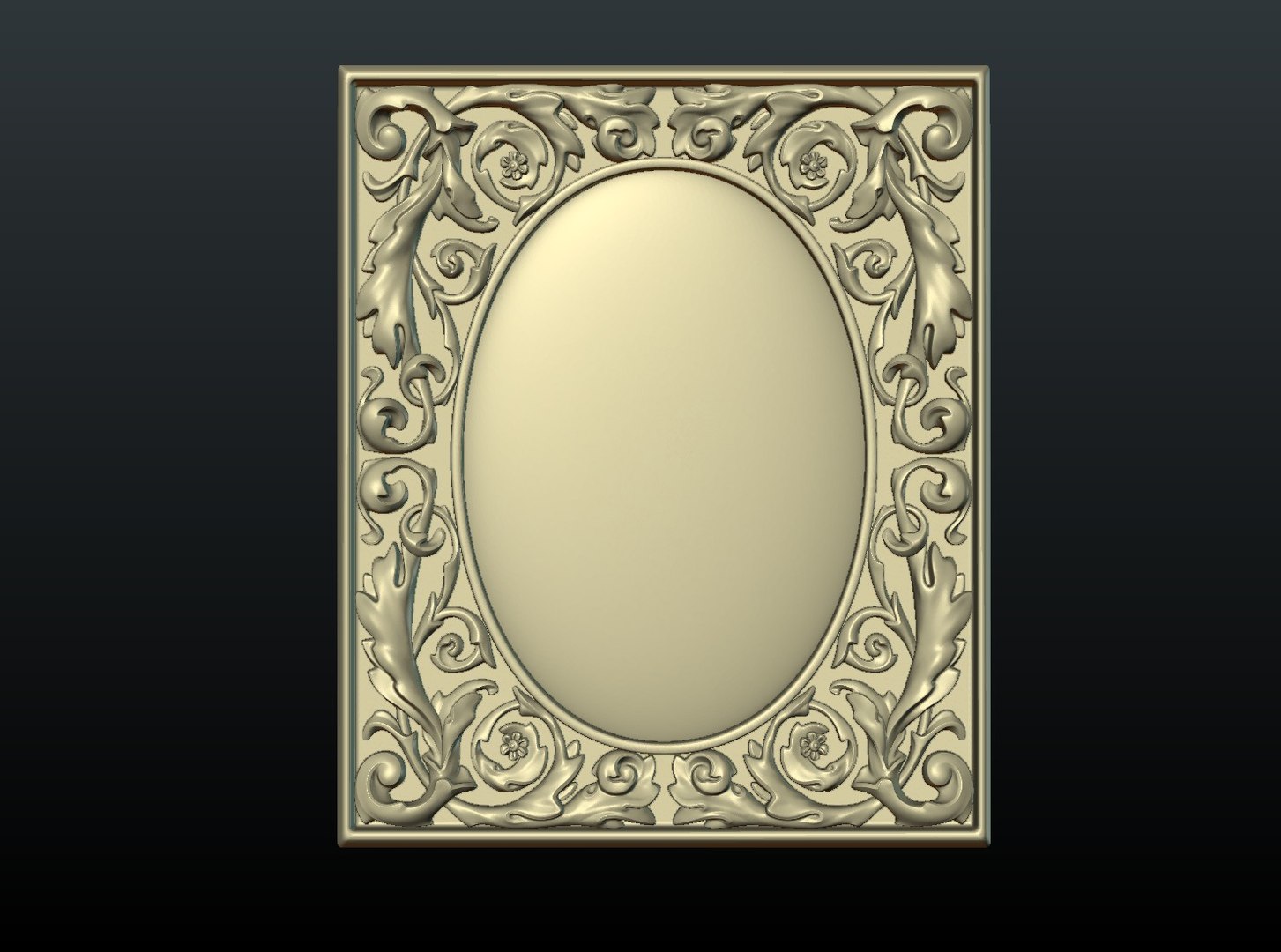 3D baroque panel - TurboSquid 1291837