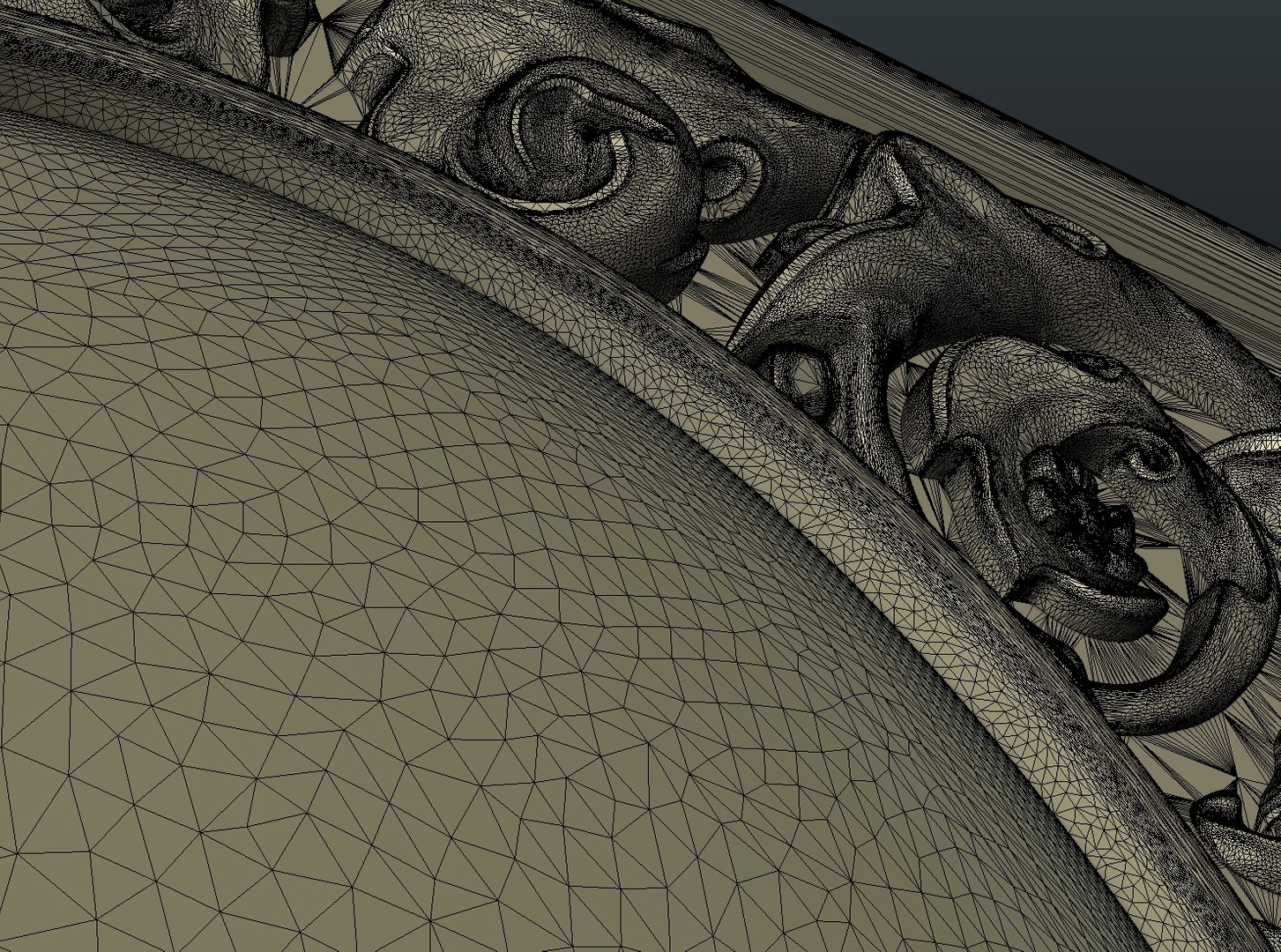 3D baroque panel - TurboSquid 1291837