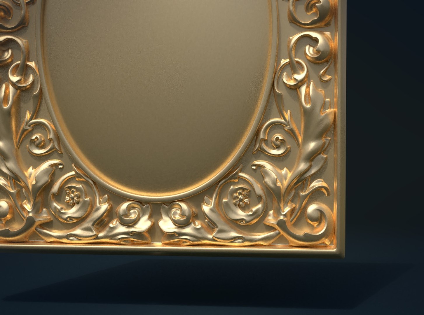 3D baroque panel - TurboSquid 1291837