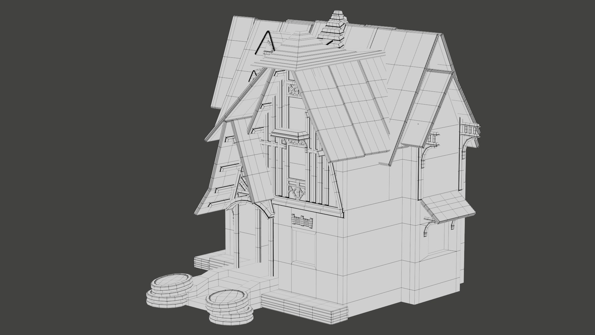 3D Chocolate House - Cartoon House - TurboSquid 2220008
